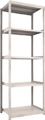 【商品詳細】●ボルトを1本も使用していないボルトレス構造で、分解・組み立て作業が簡単で、作業時間を大幅に短縮できます。●棚の段変更が、50mmピッチで、自由に調整、変更ができます。●高さ、奥行が同じであれば、増結することができます。また、支...