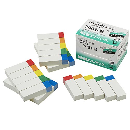 メーカー：スコッチ・3M品番：7001-RJANコード：4519001536907古紙100％再生紙を使用。環境保全を考え、資源をムダなく利用しています。見出しにぴったりのサイズです。たっぷり入ってお値段もお得なので、オフィスでの買い置きに...