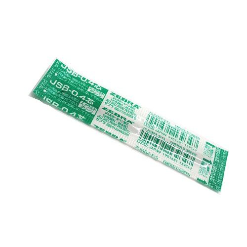 【商品詳細】品番：RJSB4EGゼブラ複合筆記具用の極細ゲルインクボールペン替芯です。※油性に比べインクの減りが早いのでご注意下さい。※シャーボX対応。最大径:2.4mm。全長:67.2mm。重量:1.0g。サイズ：縦=67.2mm横=2....