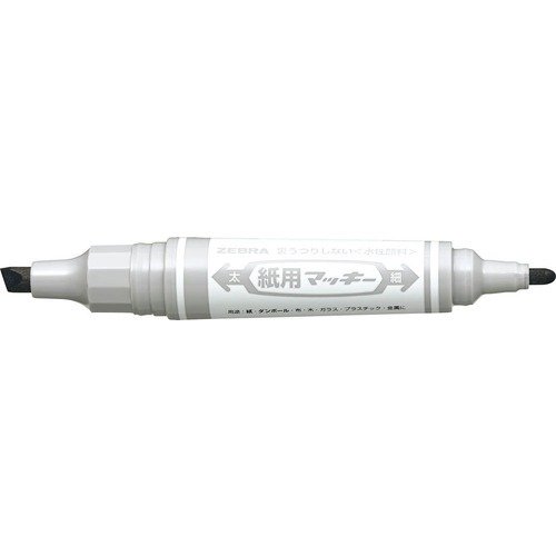 【商品詳細】インク色：グレー線の太さ：[太]5.6mm[細]1.4?1.7mmW21．3×D21．3×H142．4mm26．3g水性顔料インクなので、紙に書いても裏うつりしません。模造紙・画用紙・ダンボール等の紙に適しています。乾くと、水に...