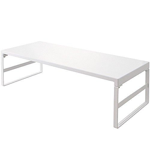 リヒト キジョウダイ 590MM シロ A-7333-0JANコード4903419817596高めのモニター台として便利なハイタイプ。本体：スチール　幅590×奥行250×高さ160mm◆幅590mm（キーボードサイズ）ハイタイプ◆耐荷重：...