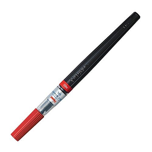 ぺんてる アートブラッシュ レッド XGFL-102JANコード：4902506291431個装サイズ:重さ:40×115×230mm:18g本体サイズ:重さ:Φ13×175mm:13g材質:キャップ:PP、前軸 リング:再生PP 後軸:再...