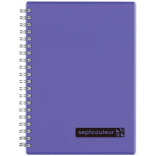 マルマン B6 ノート セプトクルール パープル N575B-10JANコード4979093575398B6サイズ、ツインワイヤのノート。カラフルな表紙が人気です。表紙：PP、裏表紙：PP　140×182mm◆罫内容：7mm罫◆行数：23行...