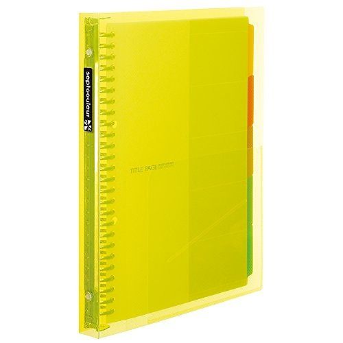 マルマン B5 ファイルノート セプトクルール F615B-04JANコード4979093615643メタルバインダーのB5ファイルノート・セプトクルール。表紙：PP　標準収容枚数：100枚　218×276mm、背幅27mm◆メタルバインダ...
