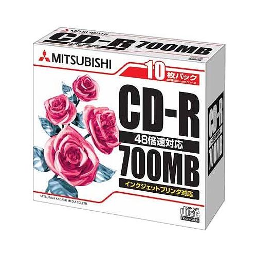 三菱化学メディア CD-R SR80PP10 10枚入り SR80PP10JANコード4991348051198フタロシアニン色素により安定した耐久性を実現。データ用CD−R。◆1回記録用◆48倍速対応◆5mmプラケース◆入数：10枚◆イン...