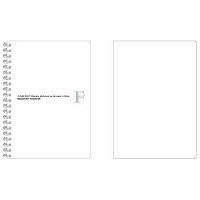 【商品型番】　PTW03A5W　【商品説明】　縦210×横158mm260gF．O．B．COOPのスティショナリーコレクション。◆罫内容：無地◆枚数：80枚◆製本：Wリングノート