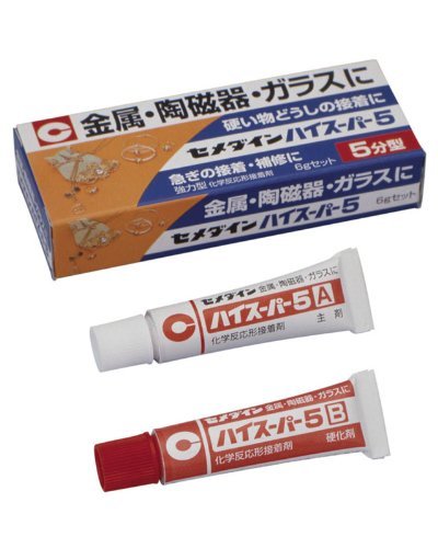 【商品型番】　CA-183　【商品説明】　成分：エポキシ樹脂。容量：6g。硬化時間：約5分間