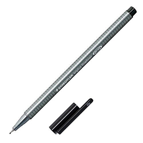 ステッドラー日本 トリプラス ファインライナー ホソ 334-9 ブラックJANコード：4007817334089重量:7.5g形状:トリプラス(三角軸)メタル+プラスチックチップの細書きペンです。人間工学に基づいた三角形状で手や腕の疲労を...