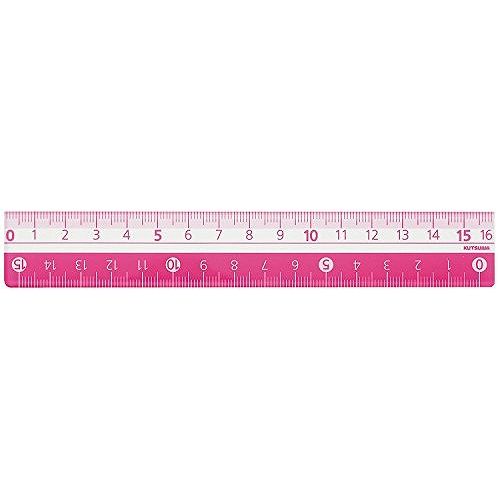 クツワ 定規 16CM ピンク KB027PKJANコード：4901478071522H25mm×W160mm×D2mm材質:メタクリル樹脂裏面に滑り止め加工キッズデザイン受賞商品!定規裏面にスベリ止め加工を施し、線が引きやすい。両端メモリ...