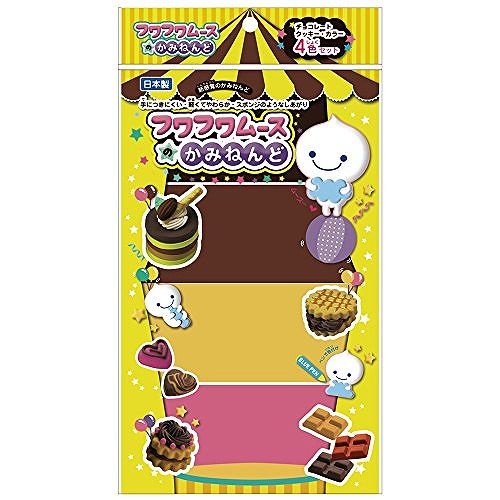 クツワ ムースノカミネンド(チョコ4色) PT991JANコード：490147809001115mmx100mmx45mm(1色)チョコレートカラーの4色セット水性ペンでの色付けができる【材質】有機微小中空球体 石粉 パルプ繊維 粘結剤 保...