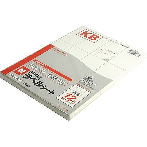 コクヨ PPCラベル用紙A4 KB-A192JANコード：4901480014203【用紙寸法】 297×210mm【製品寸法】 297×210mm×14mm【サイズ】 A4 【枚数】 100枚【紙厚(坪量・厚み)】 ラベル本体:0.07m...
