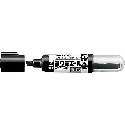 コクヨ ヨクミエール 太字角芯黒 PM-B513DJANコード：4901480287232種類:太字(角芯)外寸法(軸径・長さ):φ24・135インク残量が見えるので、インクの交換時期が一目瞭然！濃いインク採用で遠い場所からでも筆跡がよく見...