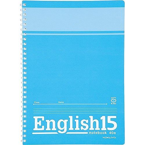 コクヨ 英習帳(ソフトリング) ス-S800JANコード：4901480324296「やわらかリング」のソフトリングノートの英習帳【カラー】 ブルー【サイズ】 6号(セミB5) 【中紙寸法】 タテ252mm×ヨコ179mm【罫内容】 英習罫...