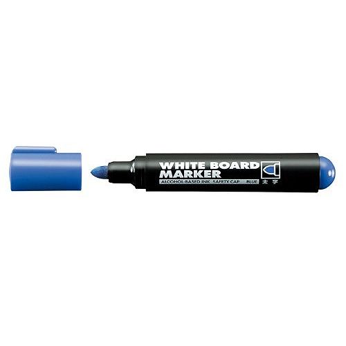 コクヨ ホワイトボードマーカー フト 青 PM-B103BJANコード：4901480476780インク補充式油性インク(アルコール系)材質:軸・キャップ・尾栓:再生PPスタンダードタイプのホワイトボード用マーカーです。●インク色:青●線幅...