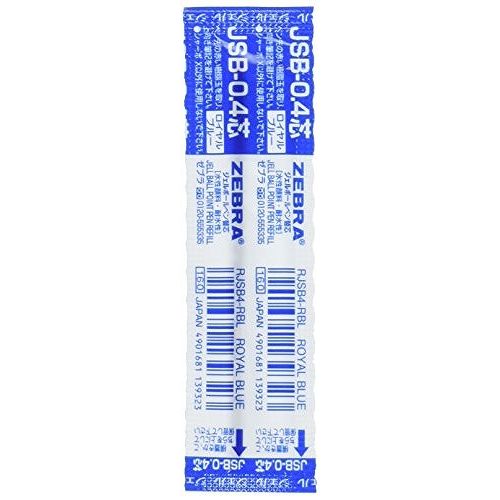 ゼブラ ボールペン替芯JSB-0.4 RJSB4-RBLJANコード：4901681139323品番：RJSB4RBLゼブラ複合筆記具用の極細ゲルインクボールペン替芯です。※油性に比べインクの減りが早いのでご注意下さい。※シャーボX対応。最...