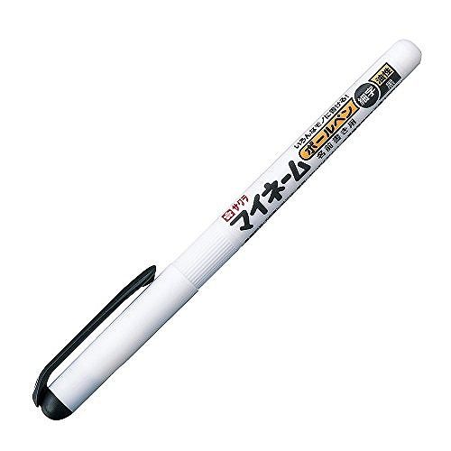 サクラ マイネームボールペン 細 YKB-S-49JANコード：4901881113383キャップ付き142mm、最大径10.5mm【インク】油性染料インキ【用途】布・紙・プラスチック・金属インクカラー：黒。長：142mm。細字。ボール径：...