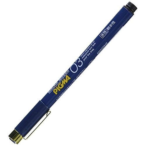 サクラ ピグマ03 ESDK03-49 クロJANコード：4901881812798品番：ESDK03-49インクカラー：黒。線巾：0.3mm。長：135mm。0.05mmから3mmまでの豊富なペン先バリエーションを誇るピグマの0.3mmタ...