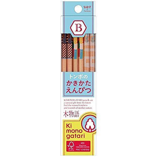 トンボ 鉛筆F01 B ミズ KB-KF01-BJANコード：4901991020878対象性別 : 男女共用●木の温かを活かした、ナチュラルデザイン。●性別や流行に左右されないカジュアルなデザインです。●1ダースには3つの柄が入っており、...