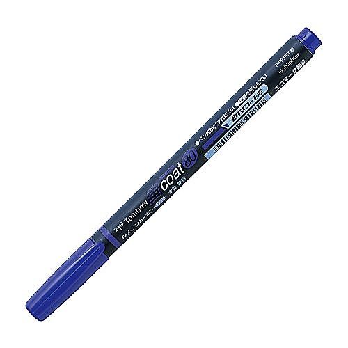 トンボ 蛍コート80 ムラサキ WA-SC97JANコード：4901991641851【本体サイズ】最大幅15mm×全長141mm【ペン先】シングルタイプ:ポリマーコート芯:線幅:3.8mm【仕様】インク補充式:補充インク:蛍コートチャージ...