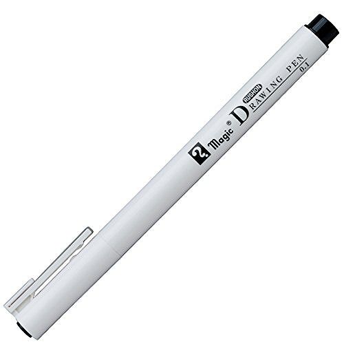 マジック ラッションドローイングペン0.1P MRDP-01-T1JANコード：4902071610026【本体サイズ】143×11.5×15mm【インキ】水性顔料【ペン先】0.1mm【用途】コミック・デザインワークにコミック、イラスト、デ...