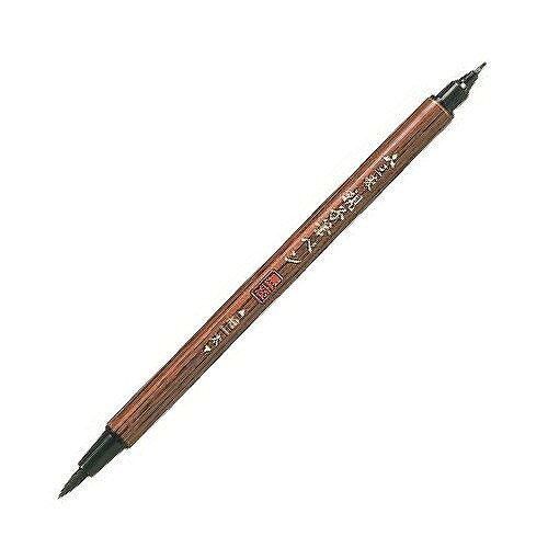 三菱鉛筆 親子筆ペン PFK302NJANコード：4902778977576カラー：墨サイズ（約）：幅10.3×奥12.3×高187.4mm重量（約）：11.2g1本で太字・細字を使いわけられる親子筆ペンです。【特長】・1本で太字/細字を使...