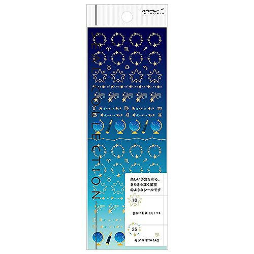 ミドリ シール2200 ホシゾラ 82200006JANコード：4902805822008品番：82200-006仕事の予定を彩るシール。手帳やカレンダーに貼ることで、楽しくスケジューリングすることができます。台紙サイズ：横55×縦155（...