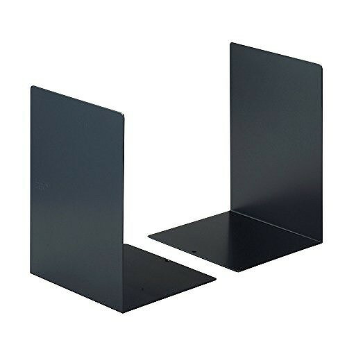 ライオン ブックエンド L-80N ブラック 223-74JANコード：4903331223741【仕様】大【入数】2枚1組【板厚】1.4mm【寸法】W148×D140×H210mm【重量】1.1kg概要底部4箇所滑り止め付の安定感のあるL...