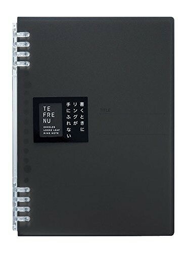 キング リングノート テフレーヌ A5 黒 9854TTEクロJANコード：4971660042272上下にセパレートしたリングで、書くときにリングが邪魔にならないリングノート。リングを外してリーフを交換・追加可能。従来のリングノート同様、...