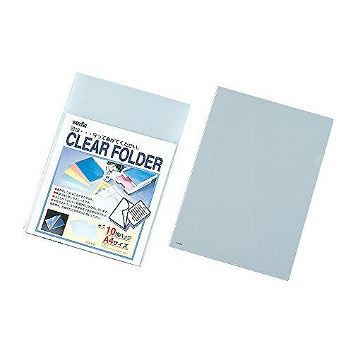 セキセイ クリヤーフォルダー10枚 A4 SSS-5101-00JANコード：4974214127685書類の分類に、提出に便利なクリヤータイプ クリアホルダー10枚パックサイズA4サイズ（310mm×220mm）材質PP 0.18mm厚ほ...