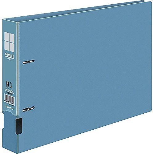 コクヨ Dリングファイル A4 フ-FD435BJANコード：4901480212791【寸法】 338×45×220mm【サイズ】 A4-E 【穴数】 2穴【色】 青 【収容寸法】 30mm【適正収容枚数】 300枚●カラー／青●サイズ／...