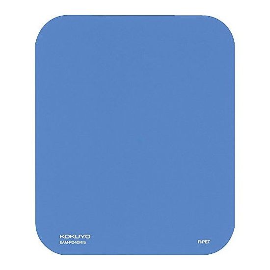 コクヨ マウスパッド再生PP EAM-PD40TB 1枚JANコード：4901480597034◇色：クリアブルー　◇光学式、ボール式両方で使用可能　◇薄型、コンパクトの定番マウスパッド　◇外寸法（W・D・H）：150×180×0．5mm　...