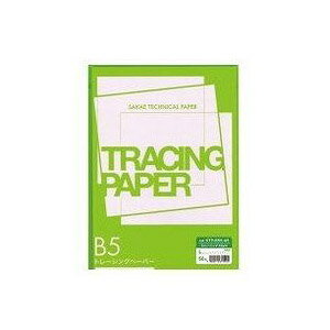 SAKAEテクニカル Sトレーシングペーパー45GB5キカク STP-B5K-45 1冊JANコード：4909171379402鉛筆でもインクでもシャープな線が描け、巻きぐせ・カールも少ないので作業がスムーズ。●トレーシングペーパー●規格：...