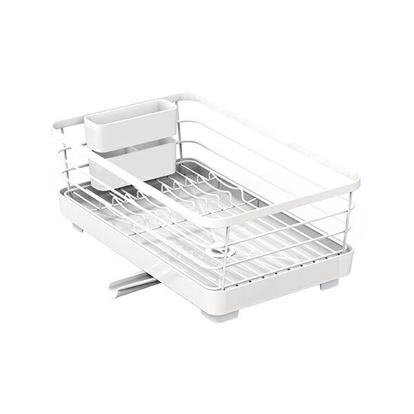 ●水が流れるトレー付きのスリムな水切りカゴです。●シンクサイドのスペースを有効活用できます。●可動式の排水口付きなので縦向き、横向きどちらでも対応できます。●止水栓付きなので、排水できない場所でも使用できます。●本体は、防サビの樹脂コーティ...