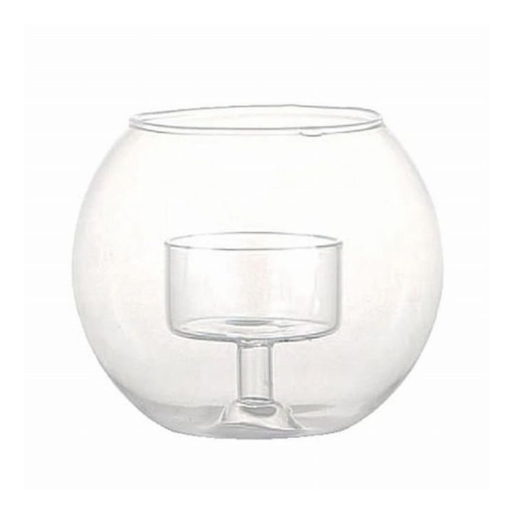 【商品説明】 丸い形状のガラス製キャンドルホルダーです。 ガラスの中にはキャンドル用のスタンドホルダーが付いています。 ガラス越しに灯したキャンドルの光りは、癒しの空間をもたらしてくれます。 【商品情報】 ■サイズ 約 高さ8.5（cm） ...