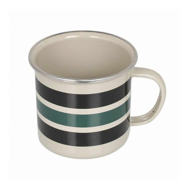 【商品説明】 60年代を連想させるデザインのホーローマグカップ360mlです。 飲み口はステンレスリムに仕上げました。 カラーバリエーション豊富で使い分けできます。 耐久性に優れているのでアウトドアでもお家でも長く使えます。 飲み物が冷めに...