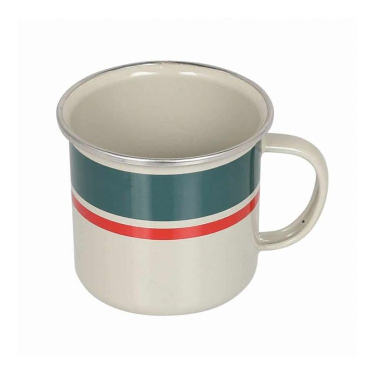 【商品説明】 60年代を連想させるデザインのホーローマグカップ360mlです。 飲み口はステンレスリムに仕上げました。 カラーバリエーション豊富で使い分けできます。 耐久性に優れているのでアウトドアでもお家でも長く使えます。 飲み物が冷めに...