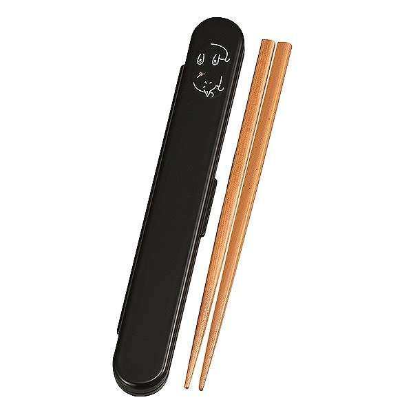 【商品説明】手になじむ使いやすいサイズ感　可愛いしぐさに気分ほっこり【商品情報】■サイズ約 幅18.9×奥行2.9×高さ1.4（cm）■材質箸箱：ABS樹脂　箸：天然木■生産国日本製■セット内容箸・箸箱■備考食洗機使用不可　※こちらの商品は...