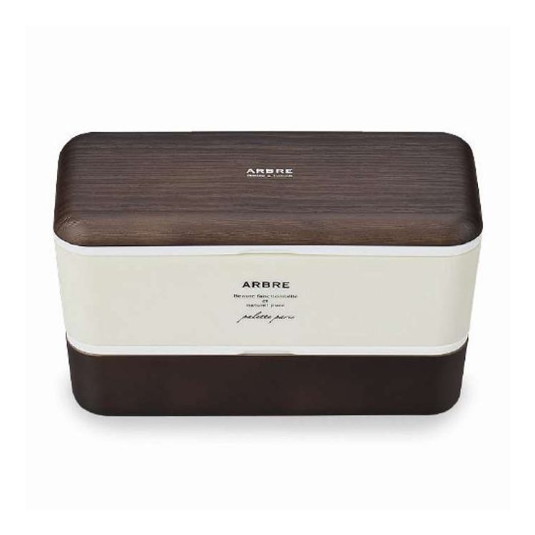 【商品説明】蓋に木目を施したシンプルなデザインの「arble」 シリーズの2段弁当箱です。入れ子構造で使用後はコンパクトに収納可能です。持ち運びに便利なランチベルト付きです。本体のみ電子レンジ、食洗機使用可能です。（蓋、シール蓋は使用不可）...