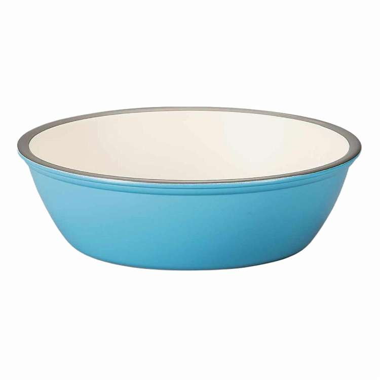 【商品説明】琺瑯のようなデザインがおしゃれなディーププレートです。はっきりとした色合いでテーブルに彩りを添えてくれます。深さがあるので汁気の多いお料理を盛り付けるのにちょうどいい大きさです。プラスチック製なので軽くて割れにくく扱いやすいです...