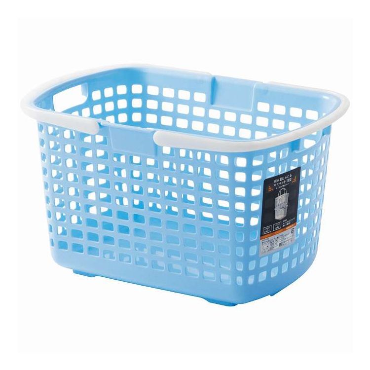 【商品説明】中身がつぶれないように重ねて使えるバスケットです。脱衣カゴとしてお使いいただけます。清潔感のあるホワイトカラーがランドリー周辺をすっきりきれいに見せてくれます。こちらはライトサイズです。安心の日本製です。【商品情報】■サイズ約幅...
