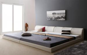 New　family　style　bedwide　king　sizeSelect　sizeLow　bedDesign家族全員が、満足する睡眠時間を。ワイドキングサイズなら、余裕のある間隔で寝ることができます。家族で、無理に狭い布団で寝ていま...