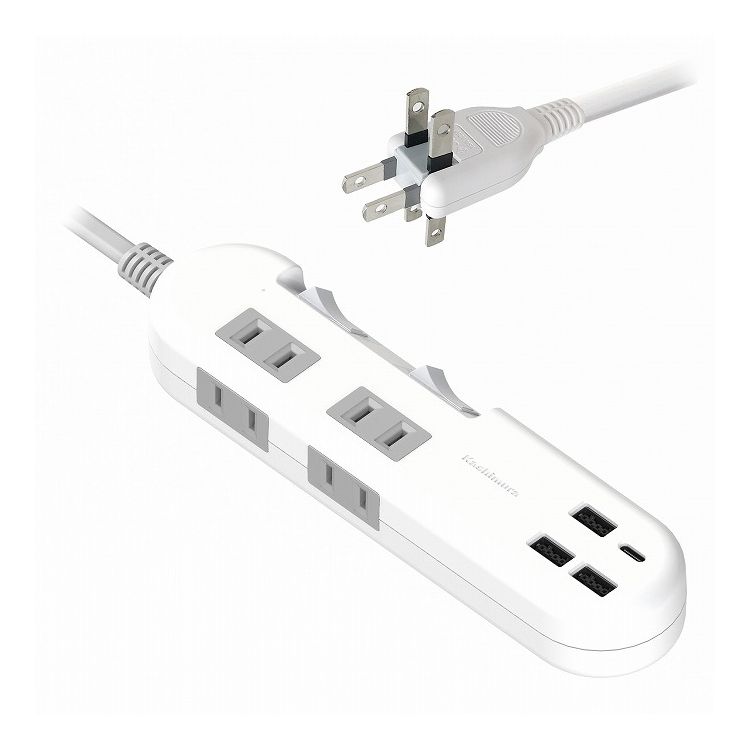 【商品説明】USB出力4ポート合計24W(5V4.8A) USB-Aポート3つ、USB Type-Cポート1つで全ケーブル対応 リバーシブルUSBポートなので表裏気にせず挿せる製品サイズW185×H45×D28mm製品重量265(g)【送料...