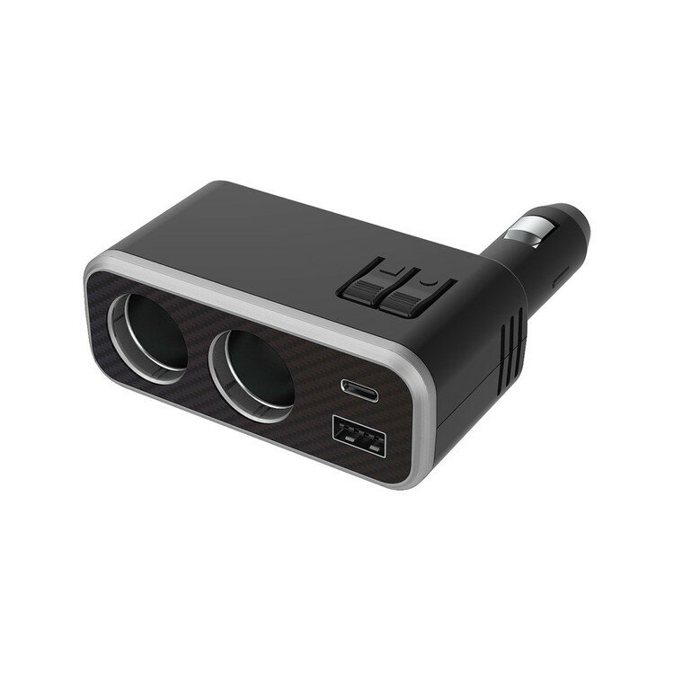 【商品説明】●2つのDCソケット、Type-CとリバーシブルUSB-Aの2ポートを備えたダイレクトタイプの増設ソケット。●12V/24V両方の電源に対応、トラック等にも使用可能。●USB2ポート合計最大出力42W。●USBPD(PowerD...