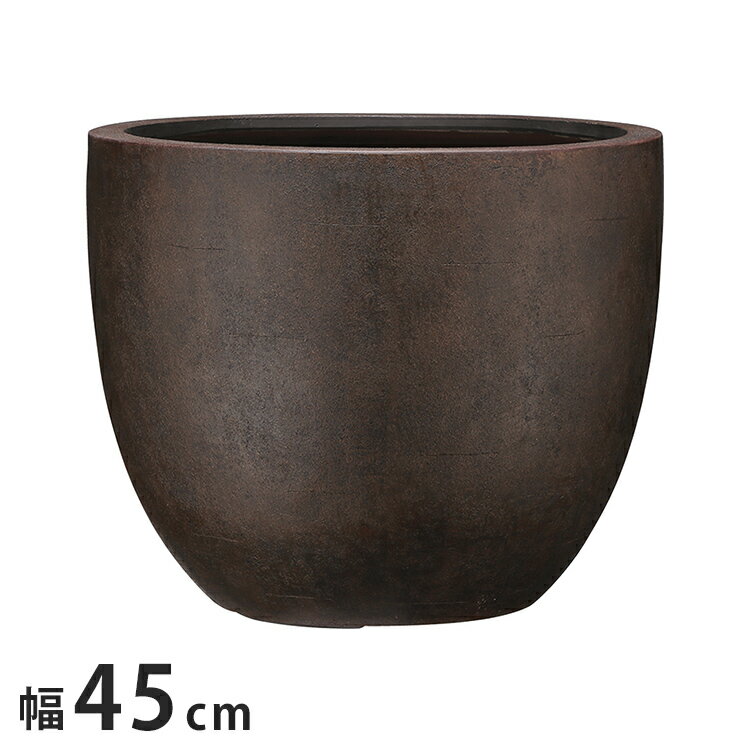 ■商品サイズ幅450×高さ380mm■素材FRP（繊維強化プラスチック）■重量3.4kg■生産国日本■特徴深みのある色合いで、奥行のある表情。重厚な金属の趣を持ちながらも軽量。複数の色を重ね、一様ではない味わいを表現しました。■備考土容量4...