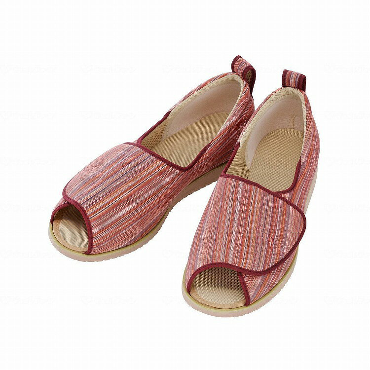 ○施設・院内用足元明るく、気持ちはスマイル。軽くて履き心地よく、一日履いても疲れにくい。1．マジック部分を足の状態に合わせて調整可能2．甲が全開するので脱ぎ履き簡単3．かかとループで着脱簡単4．つま先が全開し、甲高幅広にも対応5．内素材は通...