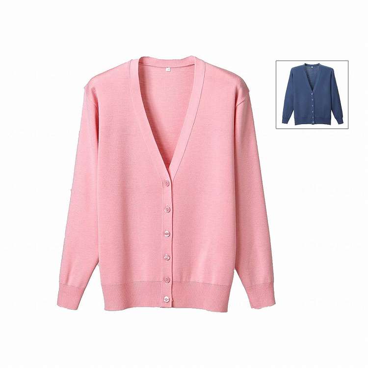 【商品説明】カジュアルな着こなしにも重宝するニットです。○材質素材：アクリル70％・ウール30％　14ゲージ・ゴム編み○規格詳細○サイズ：M（バスト98、肩巾39、袖丈54、着丈62cm）○機能：抗ピル加工（毛玉防止）、静電気防止、家庭洗濯...