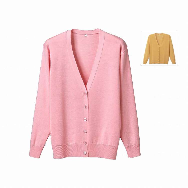 【商品説明】カジュアルな着こなしにも重宝するニットです。○材質素材：アクリル70％・ウール30％　14ゲージ・ゴム編み○規格詳細○サイズ：LL（バスト110、肩巾41、袖丈56、着丈64cm）○機能：抗ピル加工（毛玉防止）、静電気防止、家庭...
