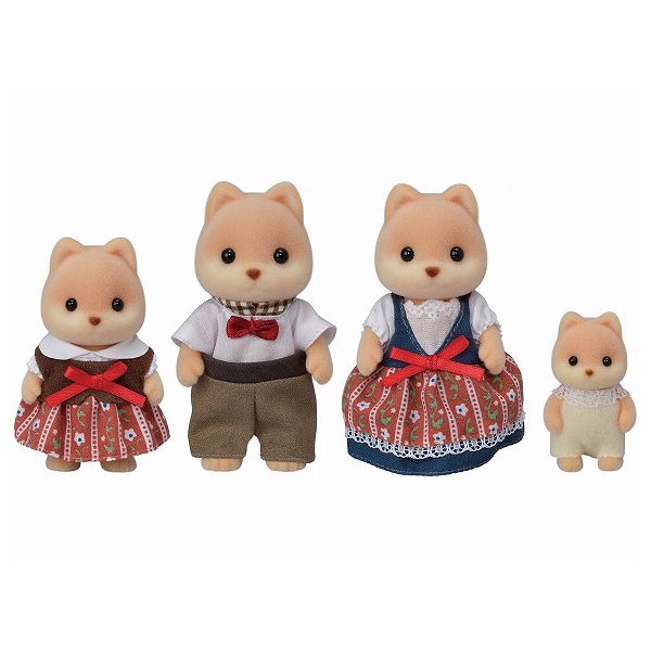 【商品特長】小さな耳がかわいいキャラメルイヌファミリーです。お父さん、お母さん、女の子、赤ちゃんの4体セットです。お人形の頭、手足を動かして、ポーズをとることができます。小さな耳がチャームポイントです。鳥の観察が好きなお父さん、ハイキングが...