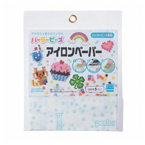 【商品特長】●今まで無地だったアイロンペーパーにパーラービーズのロゴとビーズの模様を印刷しました。●40．5×30cmの特大サイズ、2枚入り。●ビーズのアイロン掛けがもっと楽しく出来るかわいいアイロンペーパーです。【仕様】【対象年齢】5歳【...