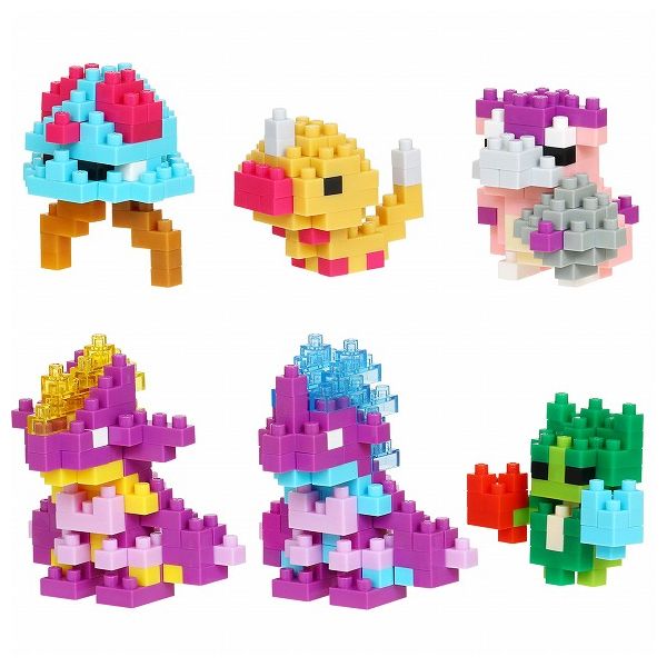 【商品特長】ミニナノシリーズにどくタイプを持つポケモンが登場！！■「ミニナノ」はブラインドパッケージで展開するちっちゃくてカワイイ、ナノブロックのミニコレクタブルライン。■どくタイフ?を持つホ?ケモン6種(メノクラゲ、ビードル、ロゼリア、ス...